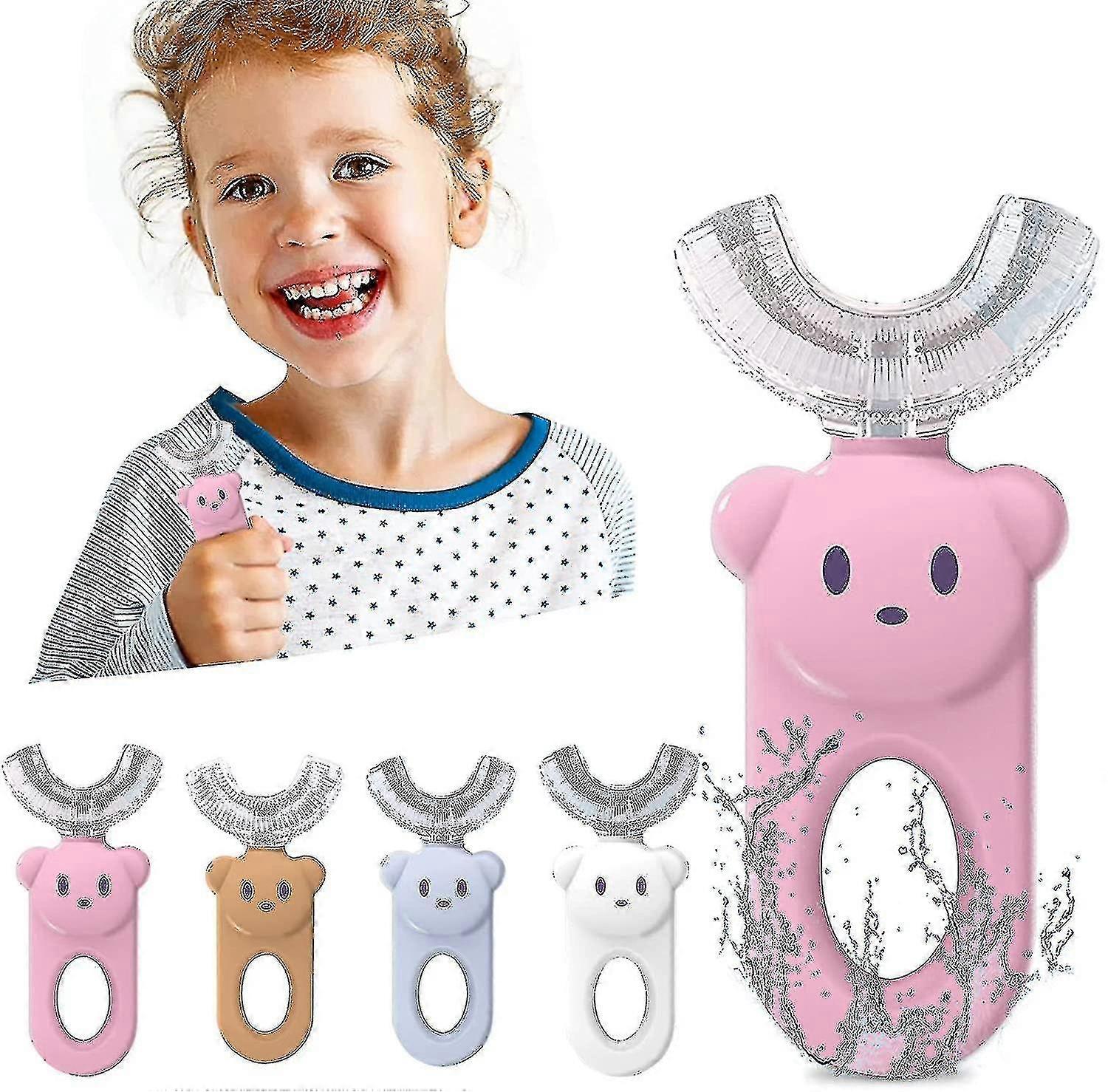 Kids U-shaped Toothbrush Kids Manual Training Tooth Brush Cartoon ...