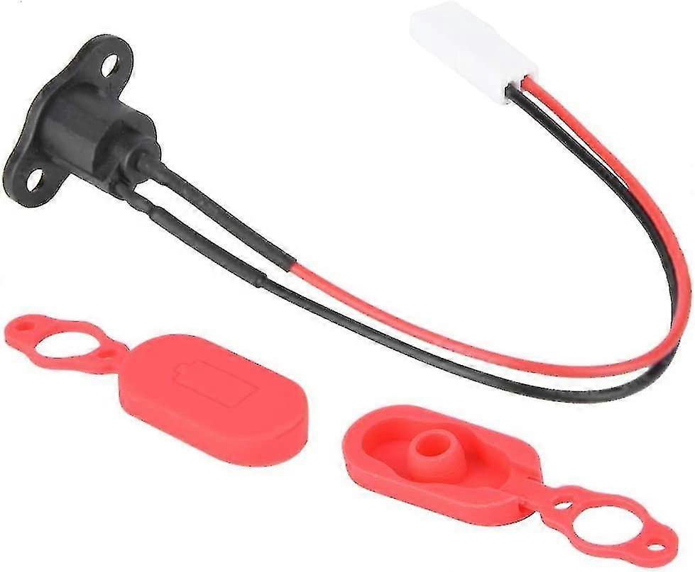 Battery Charger Connector Plug, Charging Port For M365, With Waterproof ...