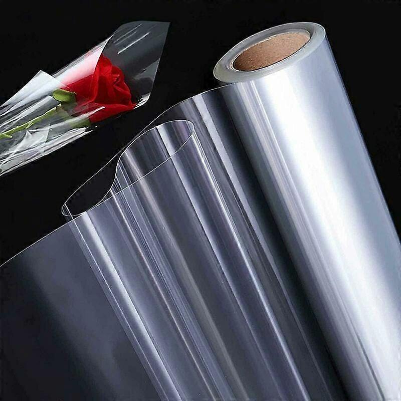Craft Flower Bouquet Cellophane Wrap Roll, Transparent Clear and Strong ...