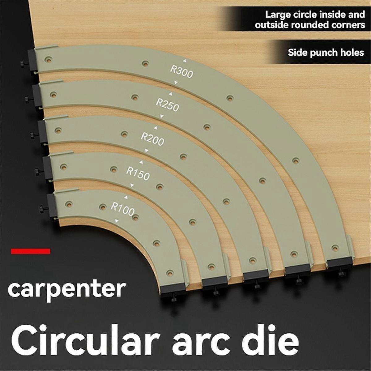 5Pcs Woodworking Radius Corner Jigs with Round Template Guides | Fruugo UK