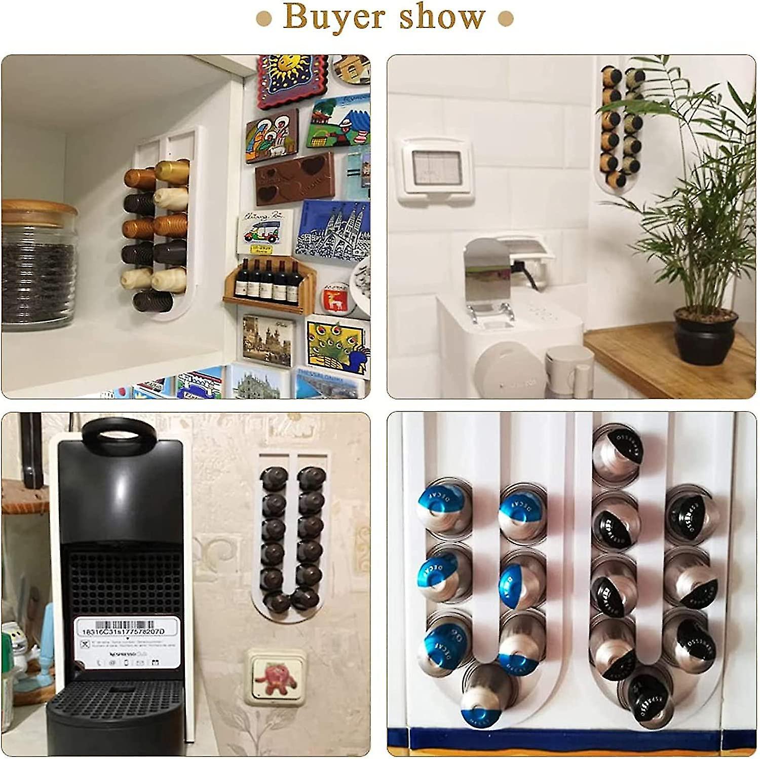 Capsule Rack Wall Mount, Coffee Capsule Rack Holder (without Capsules ...