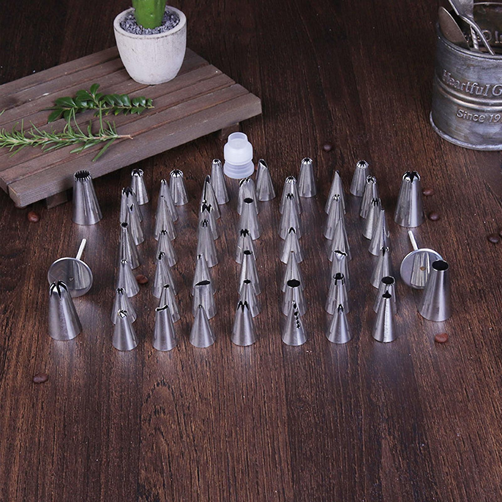 Set Of 52 Flower Frosting Tips Bake Flower Nozzles-large Cupcake ...