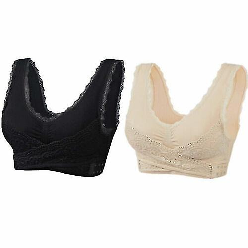 Cara Lift Bra For Women Set Of 2 Seamless Lift Bras, Cross Front Tight ...