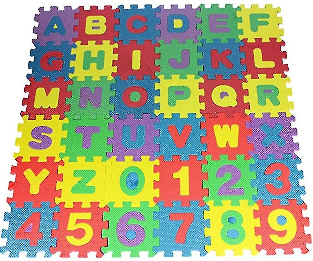 2022 36pcs Number Alphabet Foam Puzzle, Child Alphabet Puzzle Foam ...