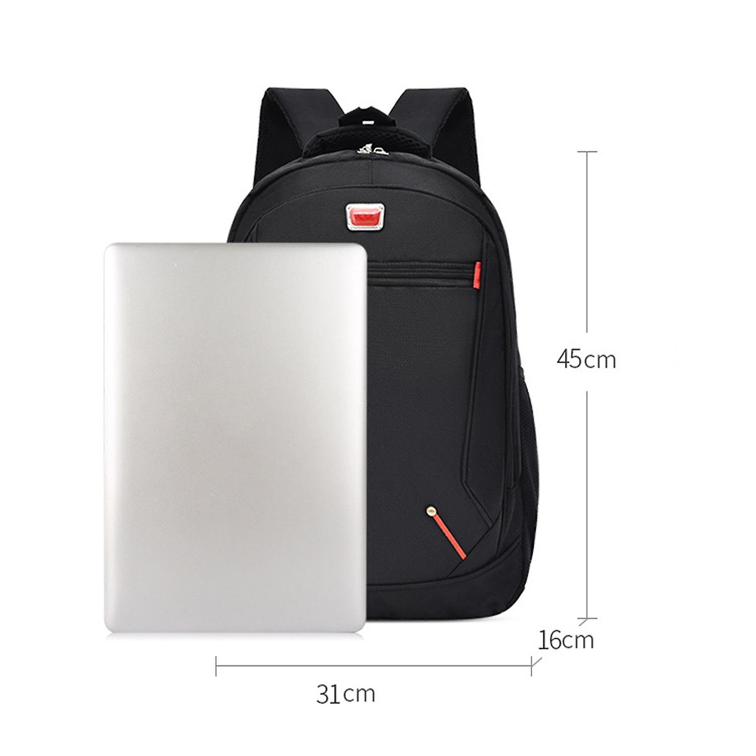 Laptop Backpack Solid Color Load-reducing Large Capacity School Bag ...