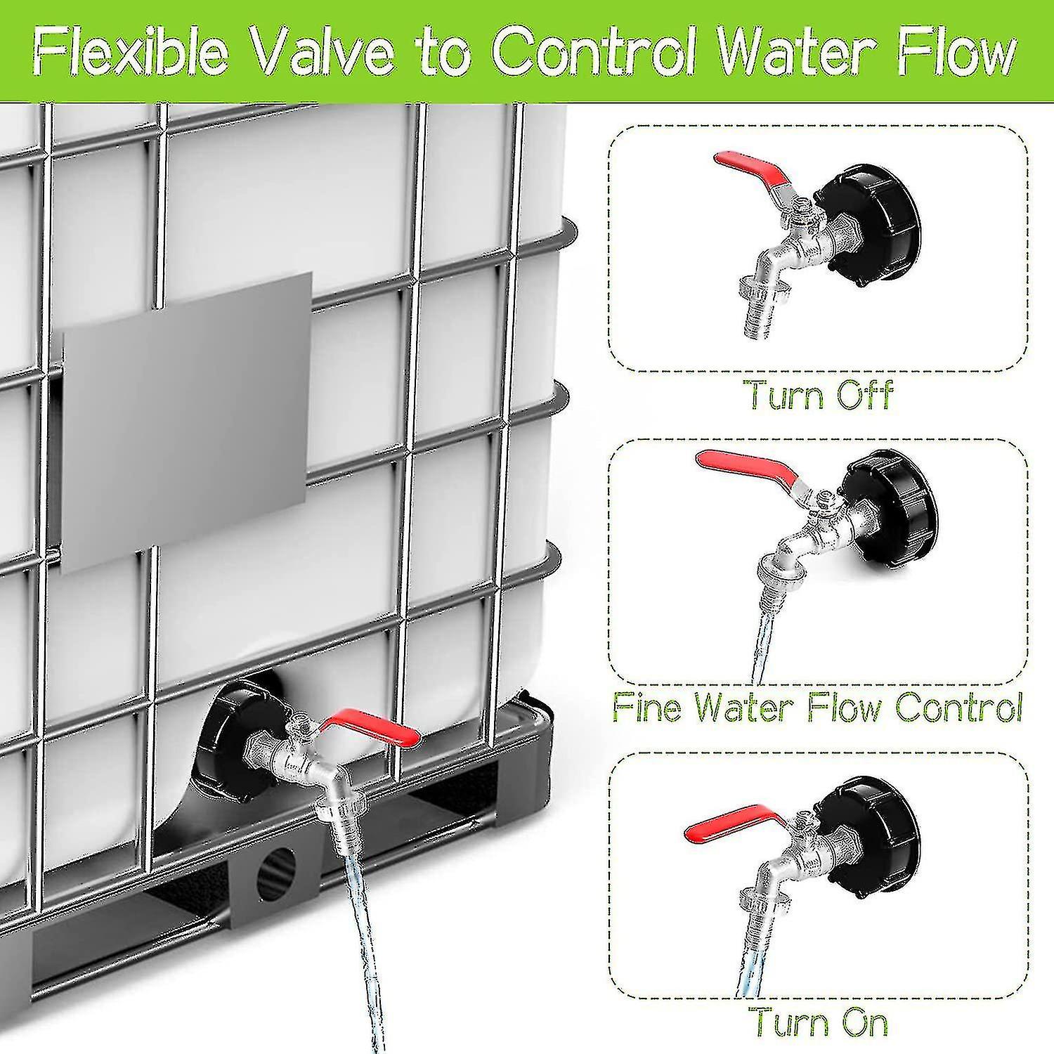 Ibc Faucet 1/2 Inch Ibc Garden Faucet S60x6 Container Outlet Faucet ...