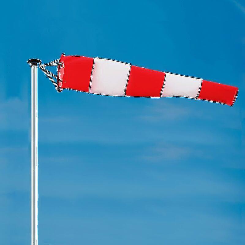 2024 Outdoor Windsock, Wind Direction Indicator In Red And White 150cm Hanging & Rotatable ...