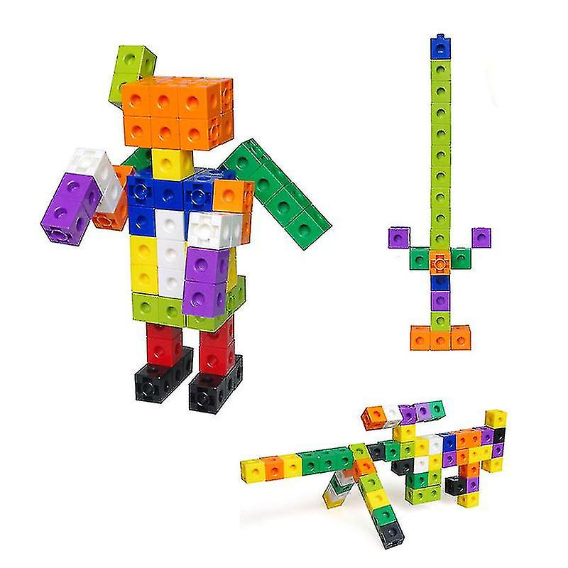 100Pcs mathematics linking cubes numberblocks interlocking multilink counting blocks(Best ...