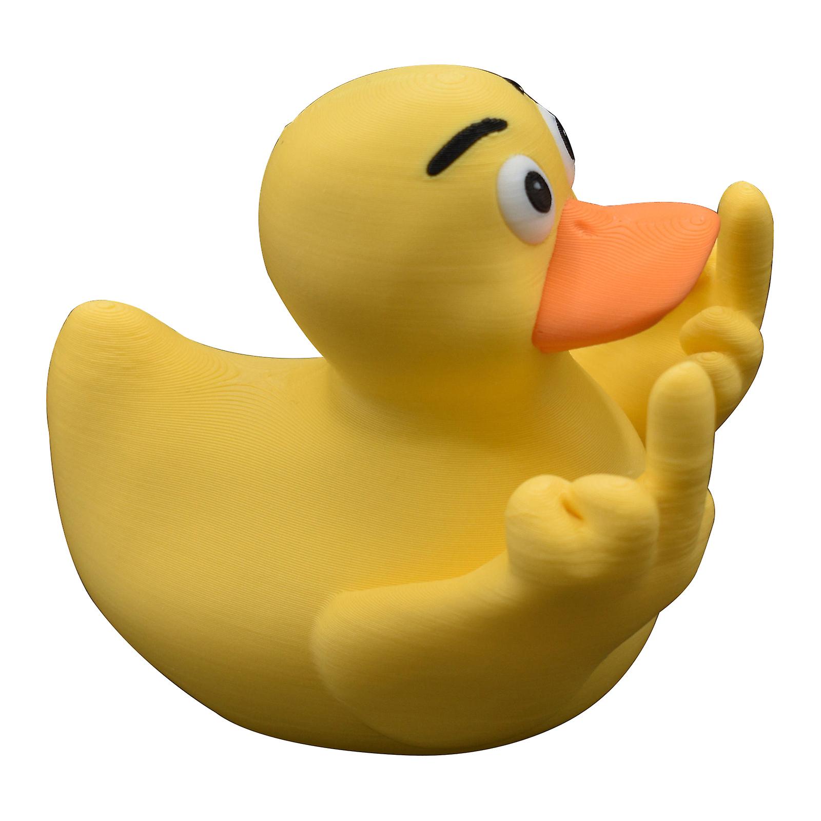 Middle Finger Duck Funny Trump Yellow Ducks Figurines Statue Decor ...