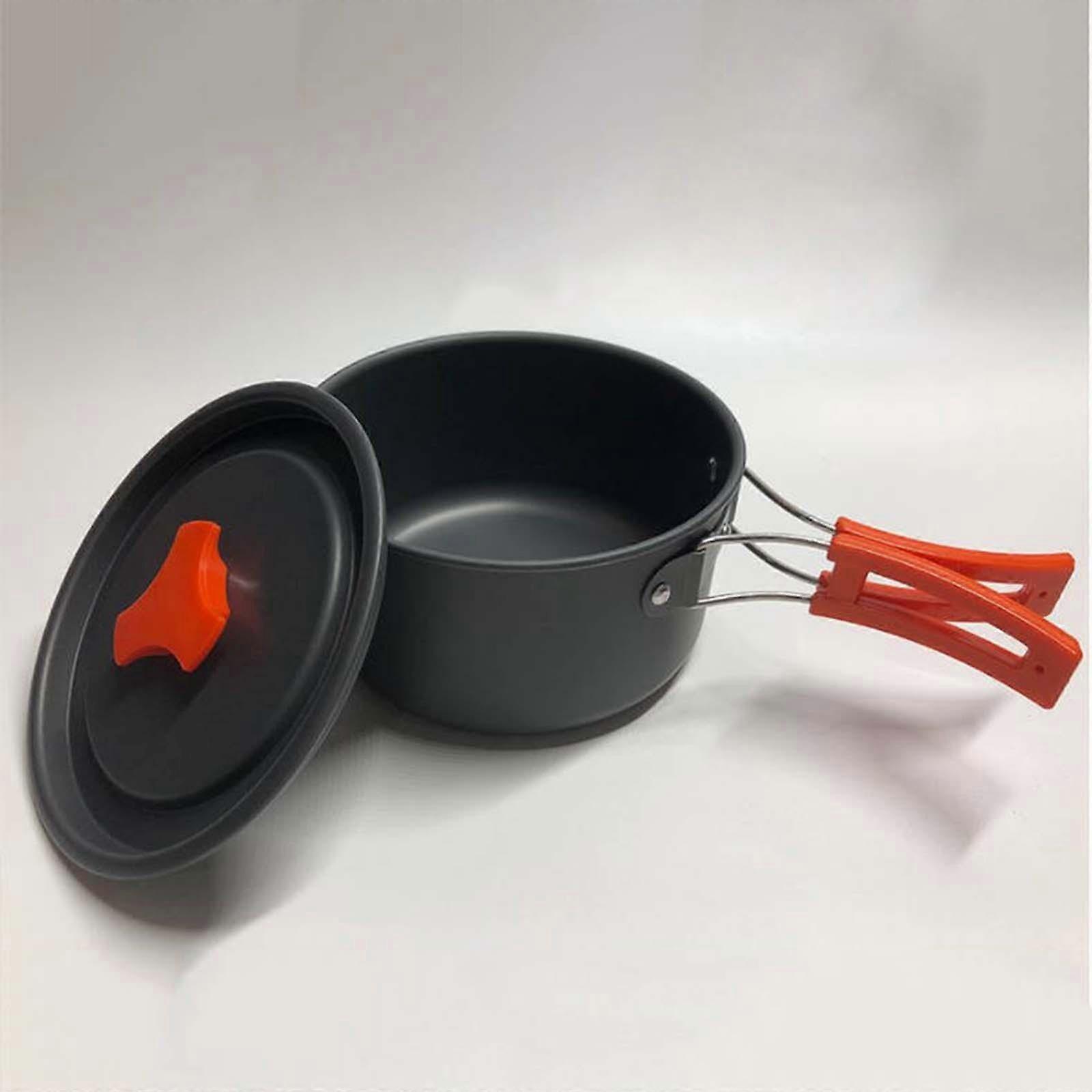 Camping Cookware Set for Campfire Portable Cooking Pot for BBQ Family ...