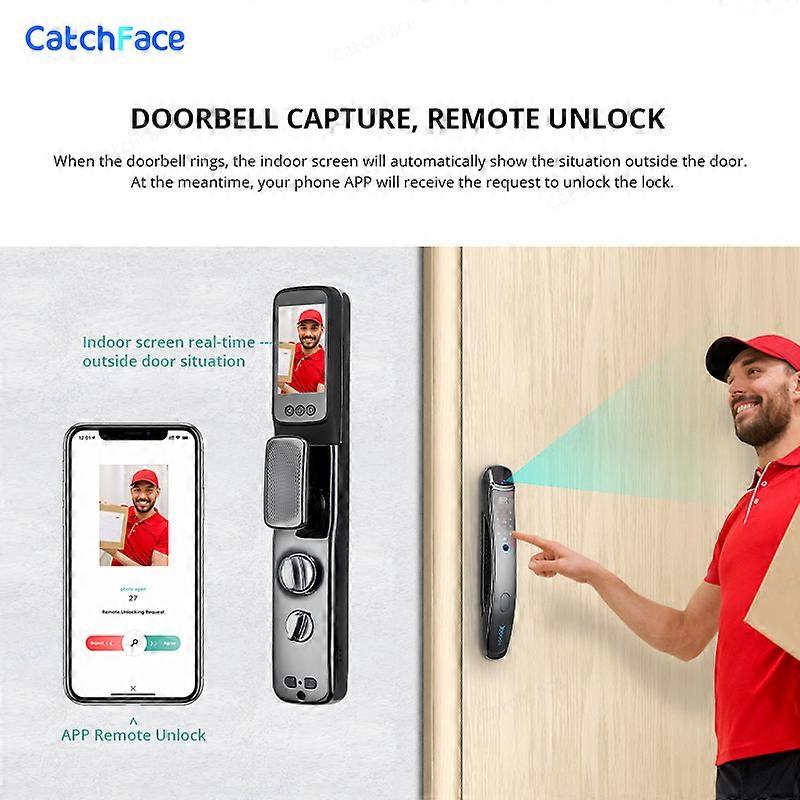 Infrared 3d Recognition Door Lock Front Door Security Lock Digit Door ...