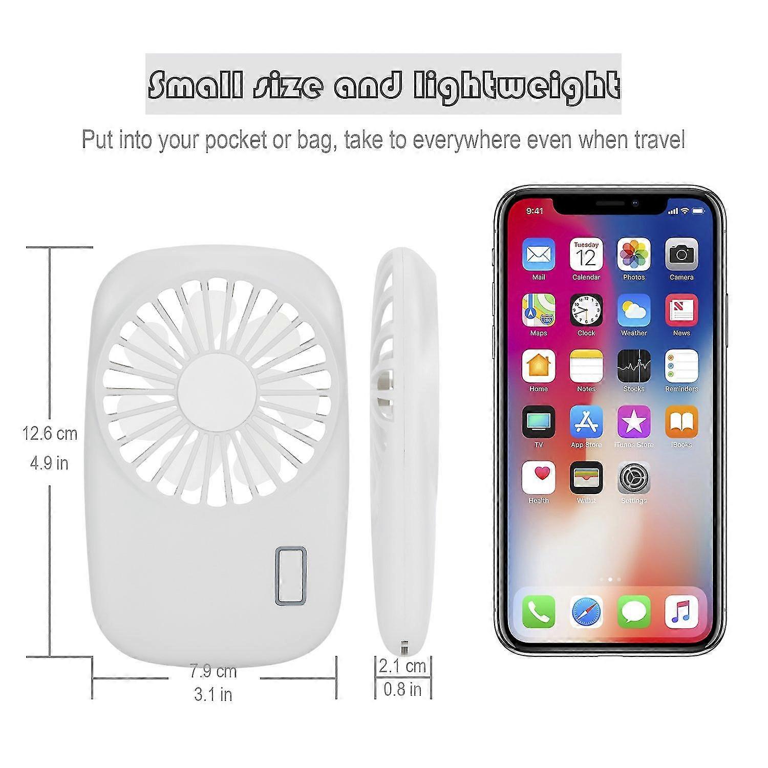 2024 Handheld Fan Mini Fan Powerful Small Portable Fan Speed Adjustable ...