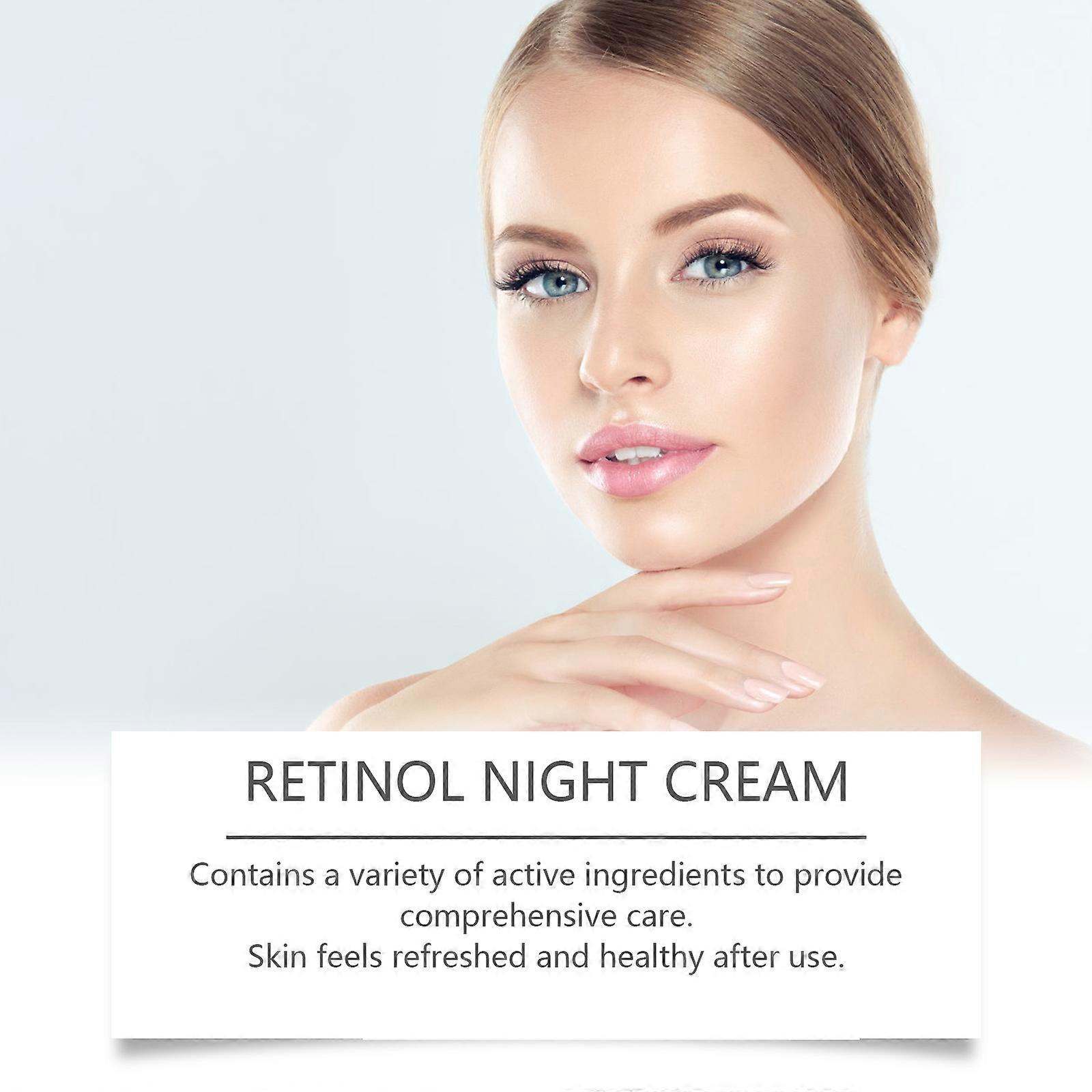 Retinol Night Cream, Retinol Anti-Aging Night Cream med hyaluronsyra ...