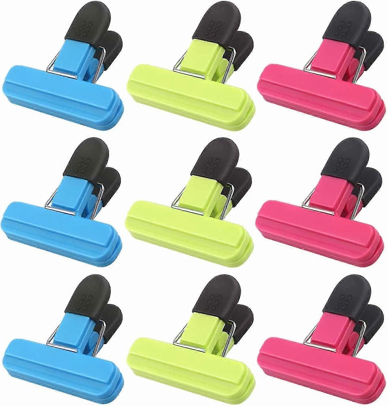 Food Bag Clips For Food Storage Set Of 9 Food Clips Kitchen Storage ...