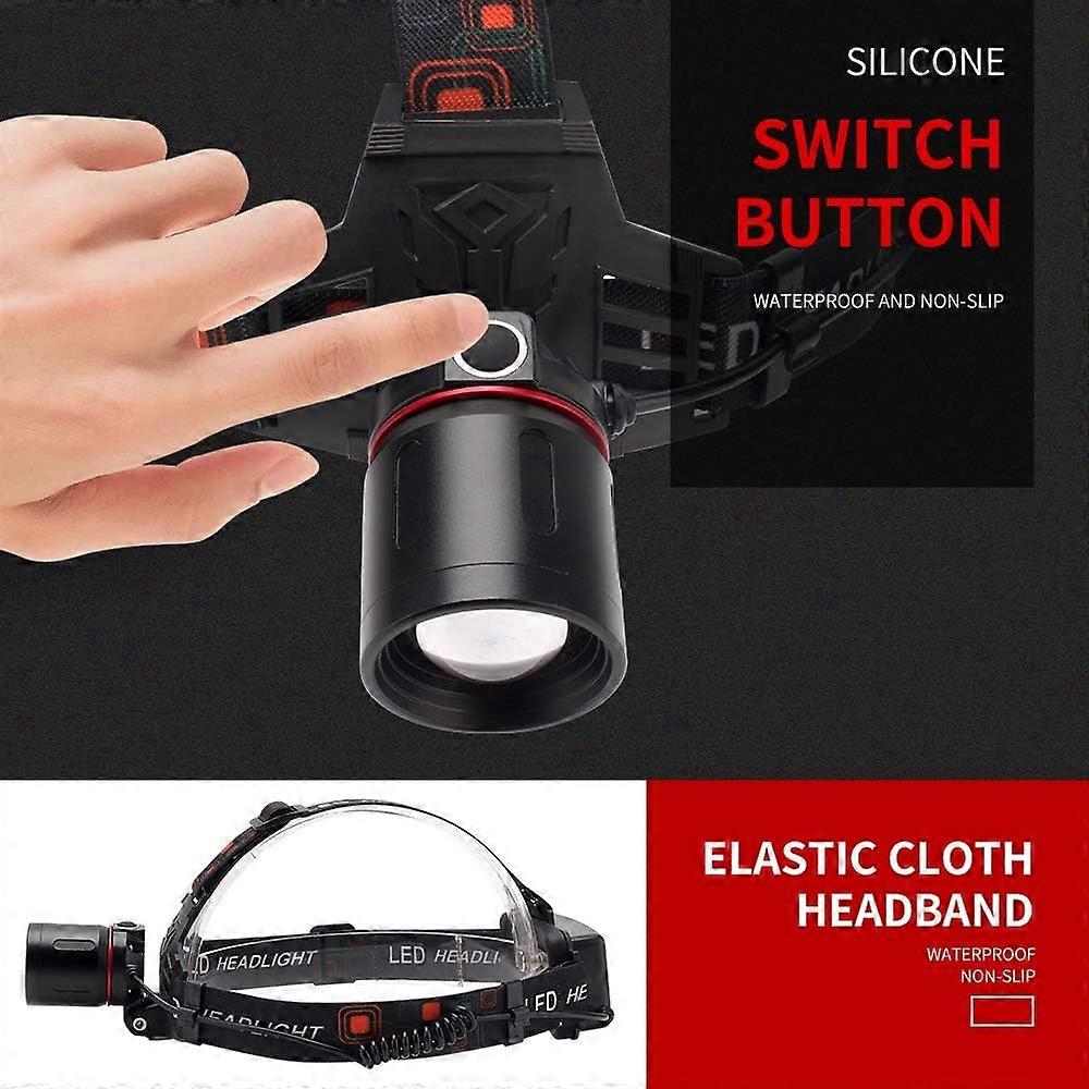 Red Headlamp, Hunting Red LED Headlamps Rechargeable Headlamp with ...