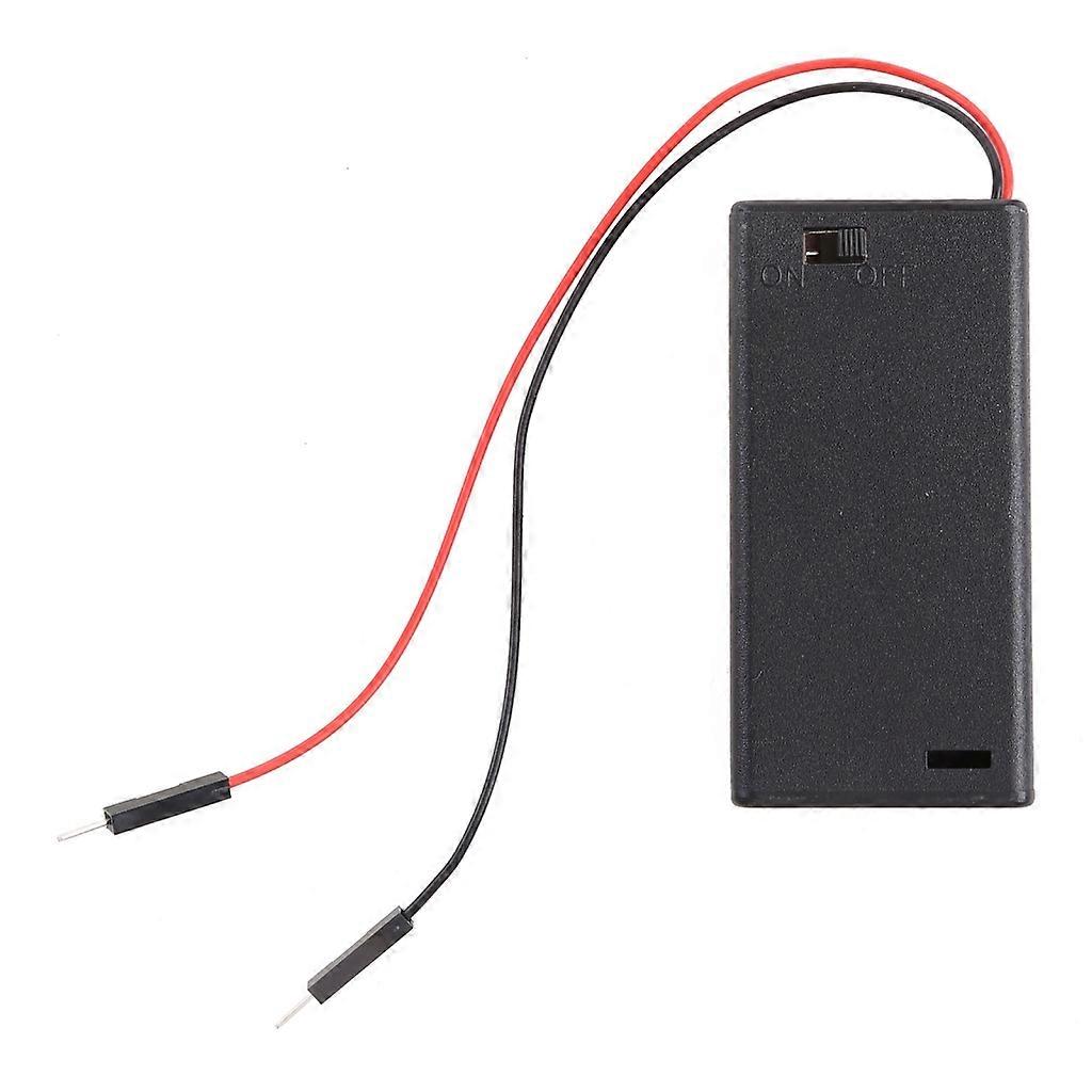 Aa Battery Box Case AA Battery Holder Replacement With On/off Switch ...