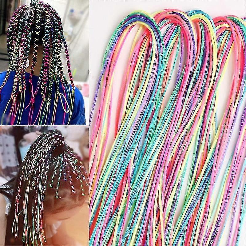 90cm Mix Colorful 16/24/32pcs Hair Braids Rope Strands For African ...