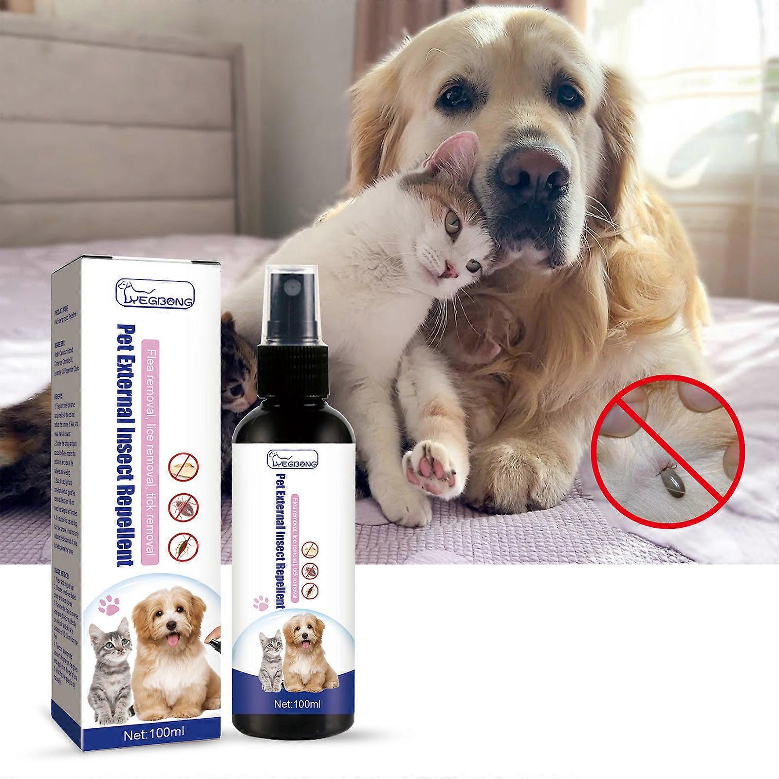 Reduce Lice And Ticks Spray, Cats Dogs Skin Repairing And Cleaning ...