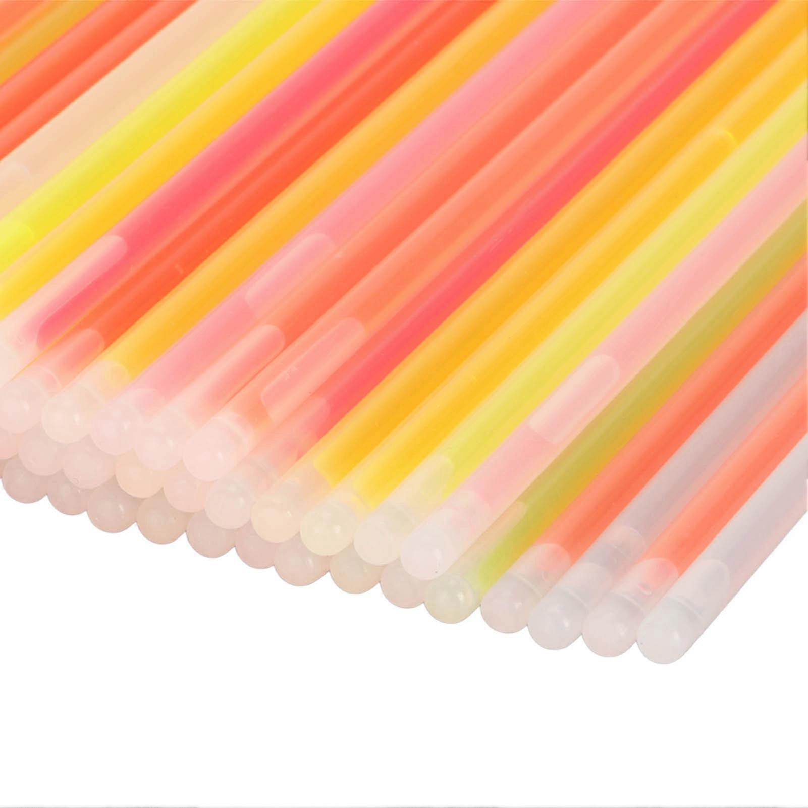 100PCS Glow Sticks Safe Waterproof Light Sticks Glow in The Dark Party ...