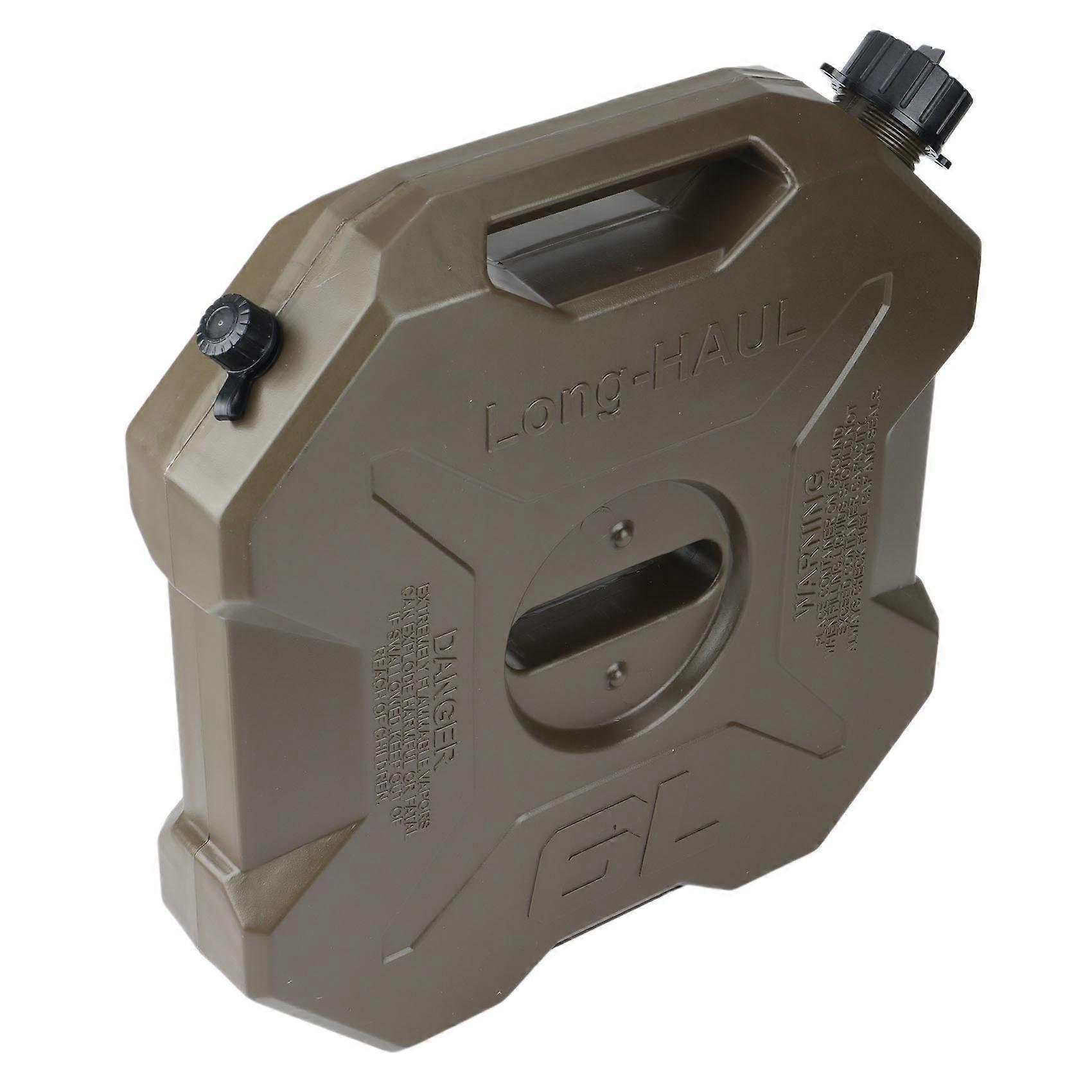 6L Liter Green ATV UTV Motorcycle Spare Can Gas Fuel Tank Plastic ...