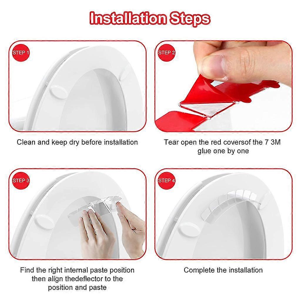 Flexible Pee Spatter Guard For Toilets, Urine Deflector Guard Easily Paste | Fruugo ES
