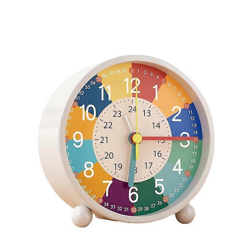 Children's Alarm Clock, Analogue Alarm Clock, No Ticking, Learning ...