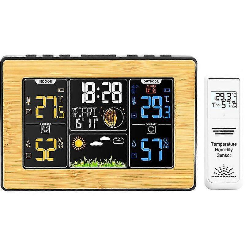 Wireless Weather Station With Sensor Outdoor Indoor Outdoor Thermometer ...
