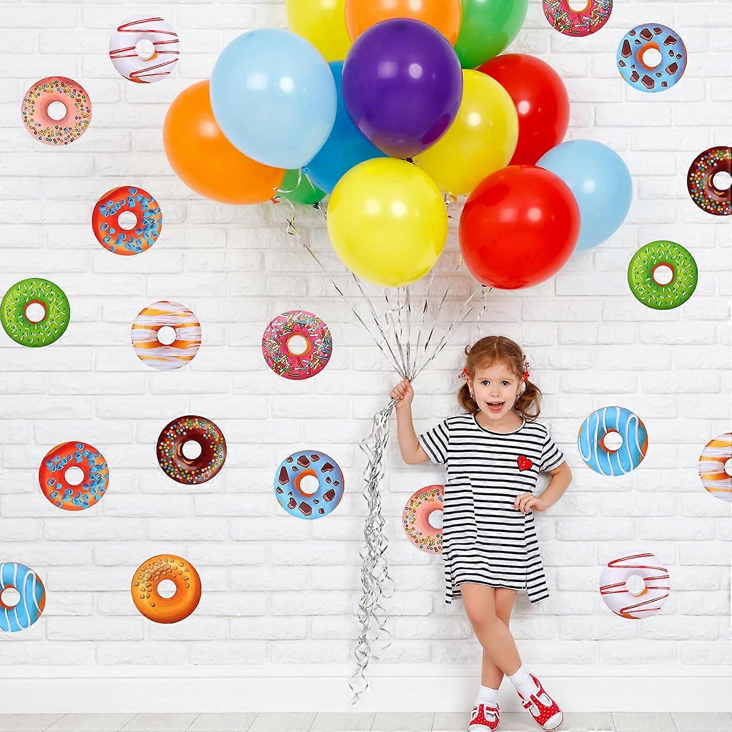 Donuts Cutouts - Colorful Mid Century Mod Donuts Theme Cutouts | Fruugo UK