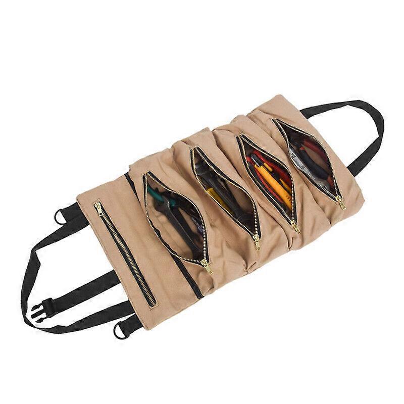 Tool Roll Organizer Tool Roll Up Canvas Bag Tool Large Wrench Super Big ...