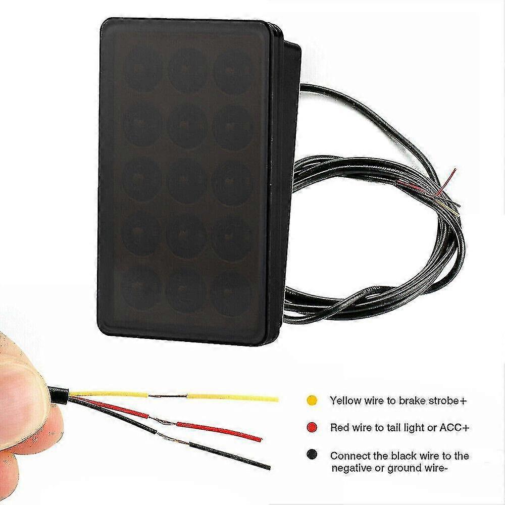 F1 Style 15 Led Rear 3rd Third Brake Light Strobe Flashing Tail Brake Stop Light | Fruugo BE