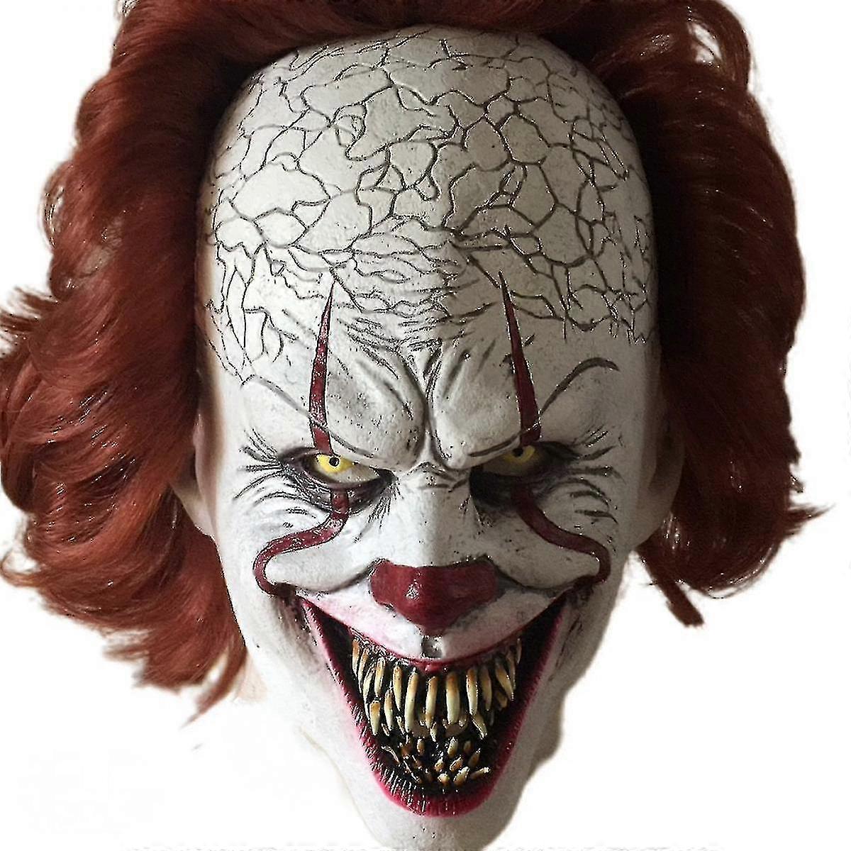 Clown Mask Latex Horror Cosplay Prop Halloween Adult | Fruugo NO