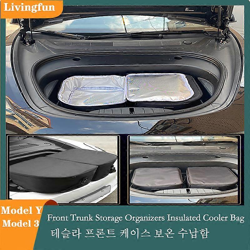 For Tesla Model 3 Model Y Frunk Cooler Organizer Insulation Bag Front ...