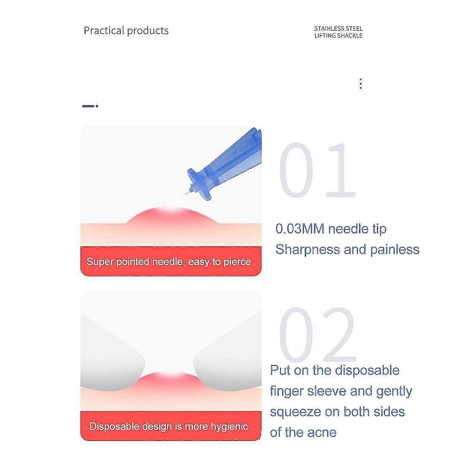 50/100pcs Blackhead Blemish Remover Tool, Professional Disposable Acne ...