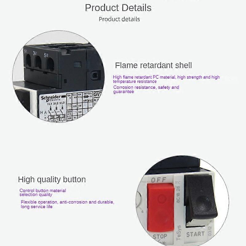 Schneider Motor Circuit Breaker GV2ME14C 08C 10C 16C22C32C Motor Start ...