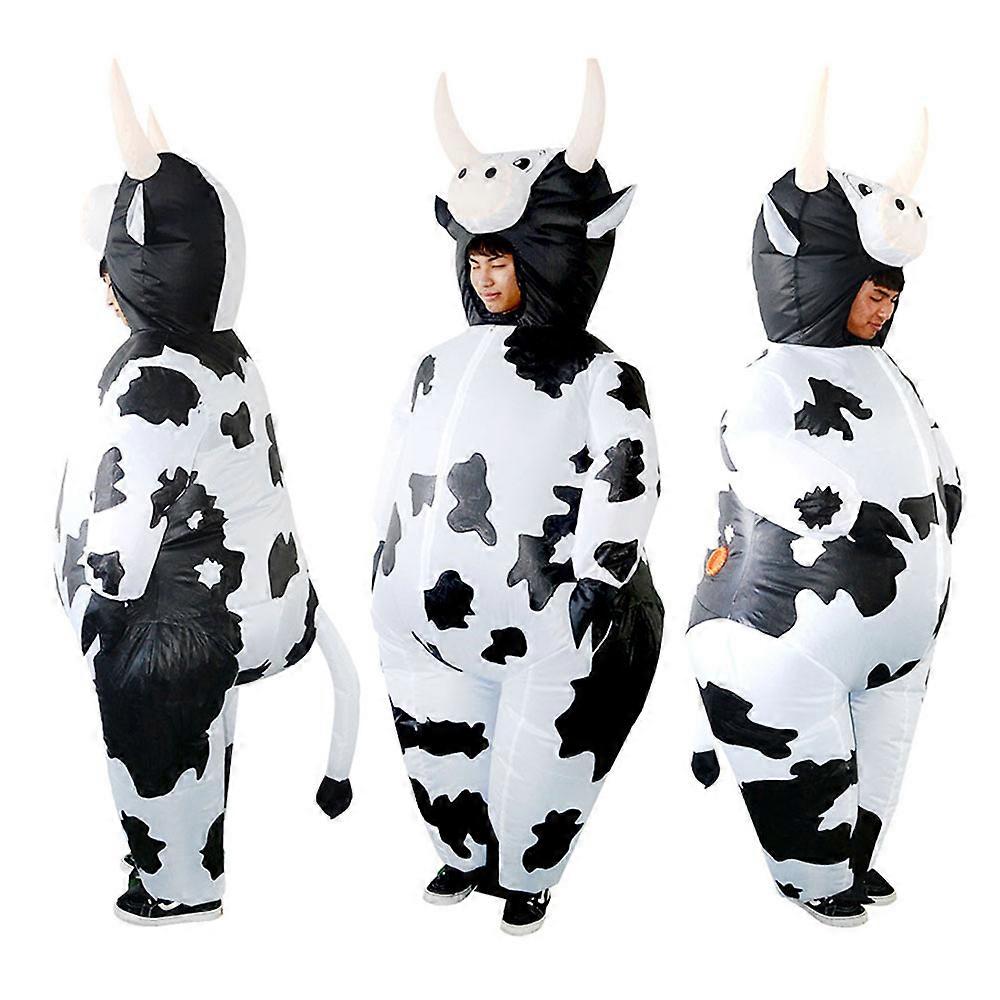Fun Inflatable White Cow Suit Halloween Blow Up Costume Halloween ...