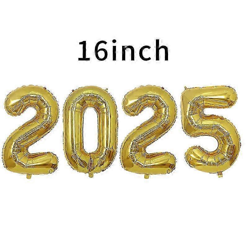5 set 2025 Balloons - 16 Inch -Number Balloon 2025 New Year Decorations ...