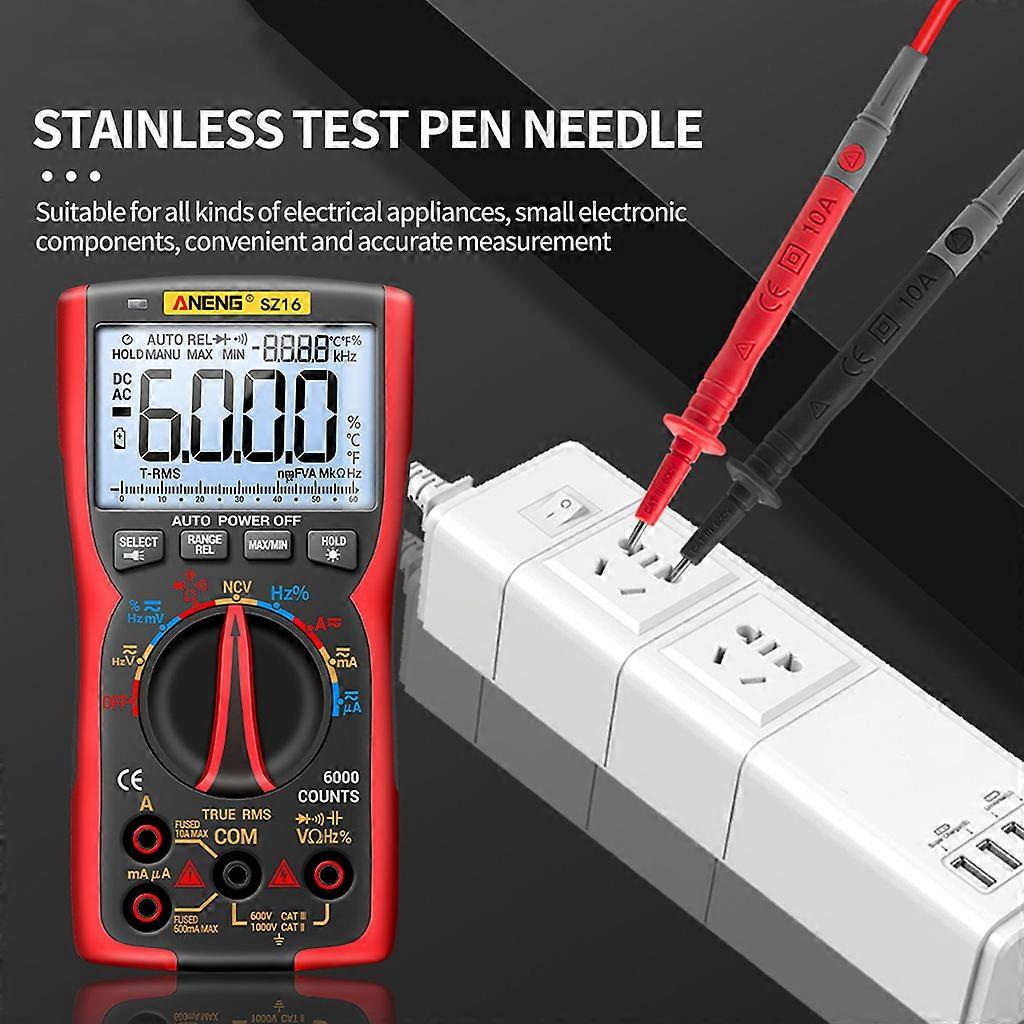 Hiigh Accuracy Multimeter TRMS 6000 Counts Volt Meter Measures Voltage ...