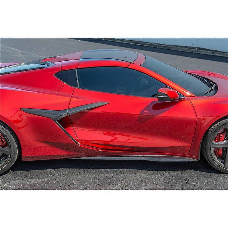 Car Side Skirts Extension For Corvette C8 2023 2024 Z06 Spoiler ...