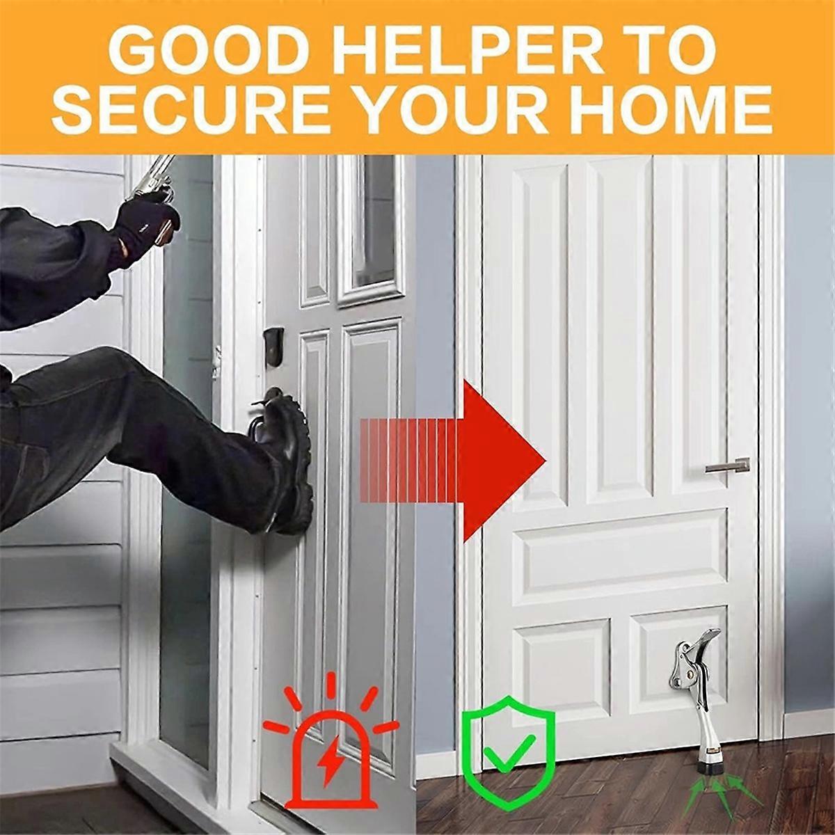 Door Stopper 2 Packs Kickdown Door Stop Adjustable Height and Rubber ...