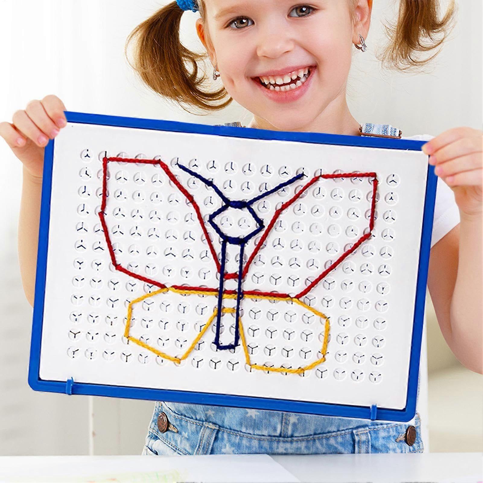 DIY Magic Threading Board for Kids, Sensory Calm Down Toy, Children ...