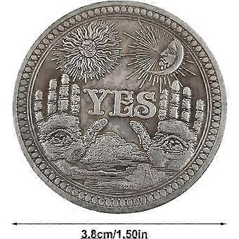 Yes No Challenge Coin, Zinc Alloy Yes No Coins Flipping Challenge Coin ...