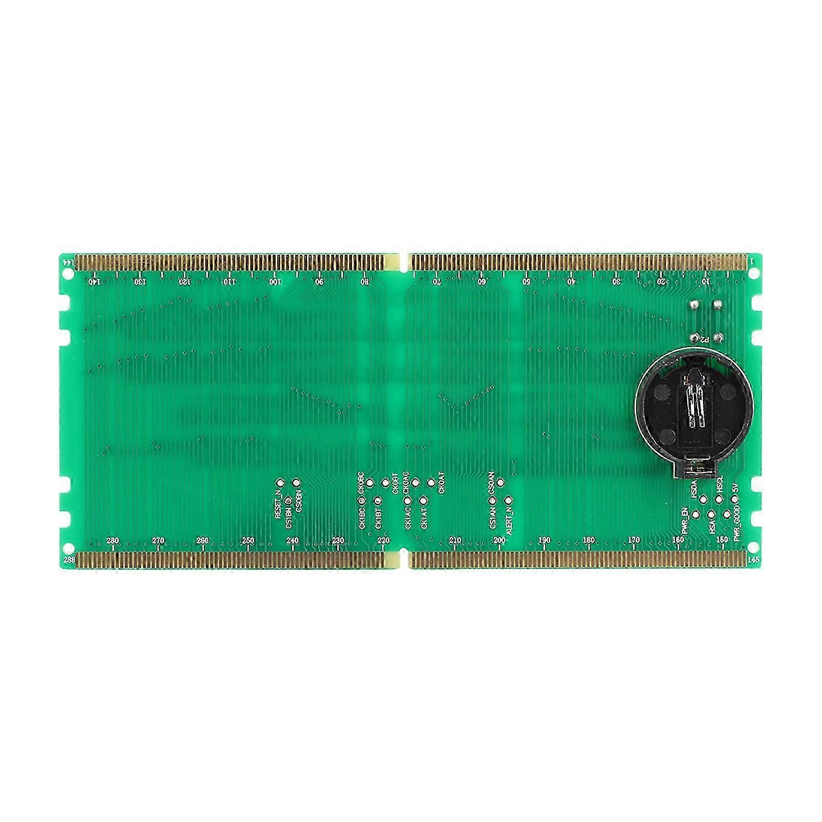 DDR5 RAM Memory Slot Tester Card with LED Lights Portable for PC ...