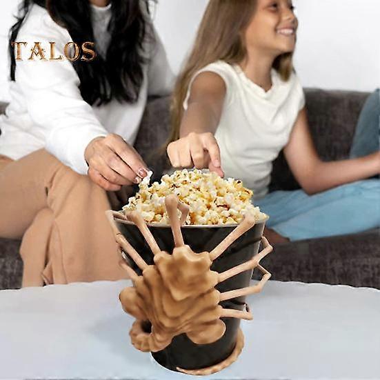 3D Facehugger Popcorn Bucket Large Capacity Portable Heavy Duty Metal ...