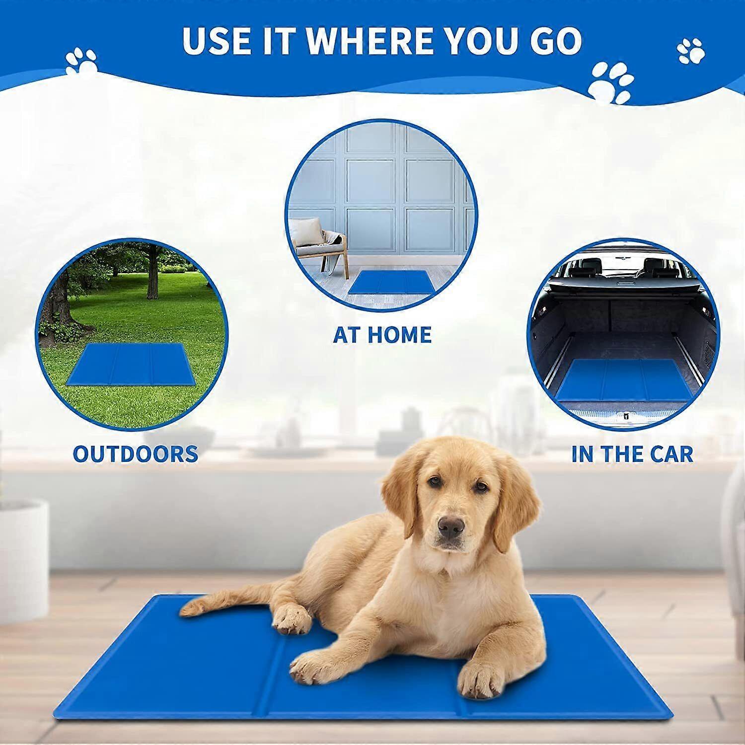 Pet Dog Cooling Mats Self Cool Gel Mat For Dogs Cats Heat Relief Pad ...