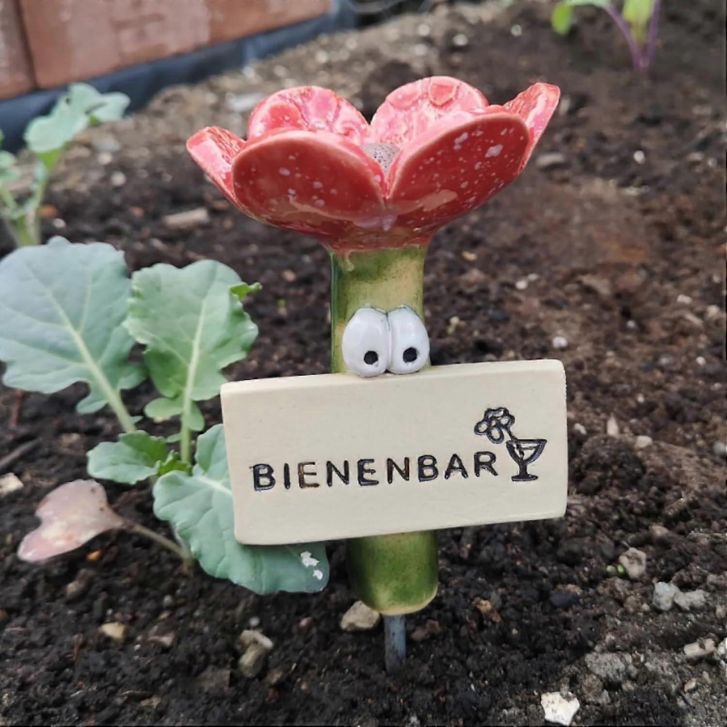 Bee Waterer for Garden – Colorful Ceramic Insect Water Dish for Wild ...