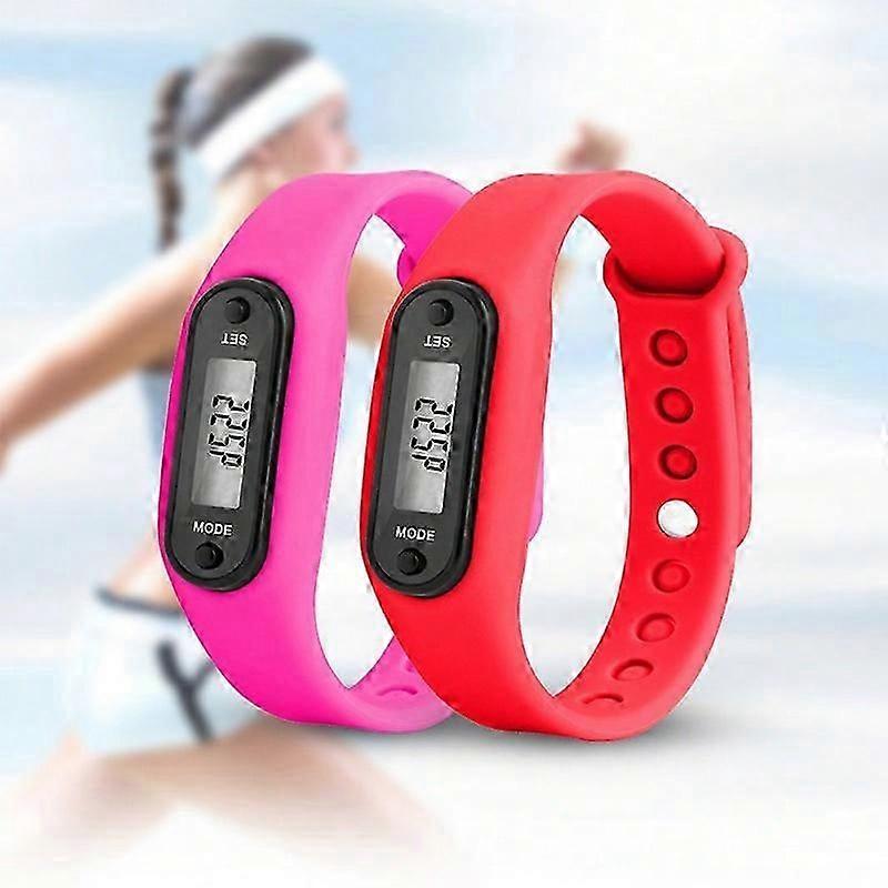 Step Count Activity Tracker Fitness Sport Watch Wrist Pedometer LCD ...