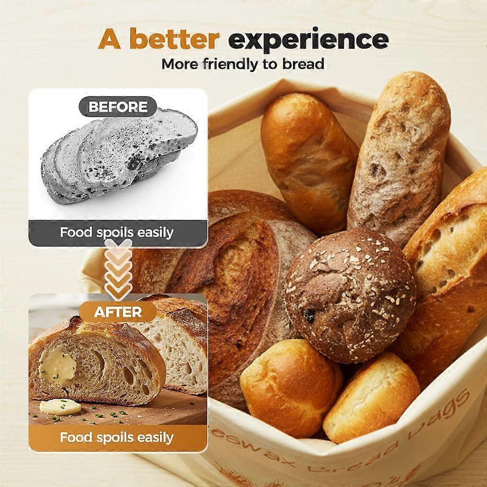 Beeswa Bread Bags compatible with Homemade Sourdough Bread, Reusable ...