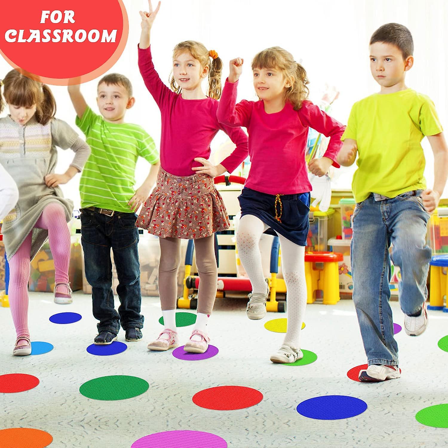 81 Pcs Carpet Markers For Classroom, Colorful Floor Spot Carpet Dots ...