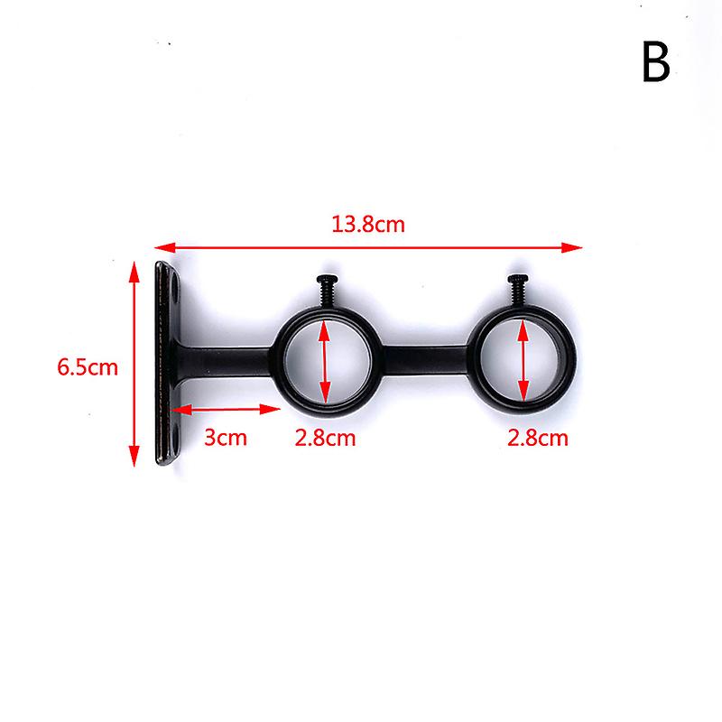 Support de tringle à rideau Double Rod Brackets Crochets pour salon Chambre à rideau Tringle à ...