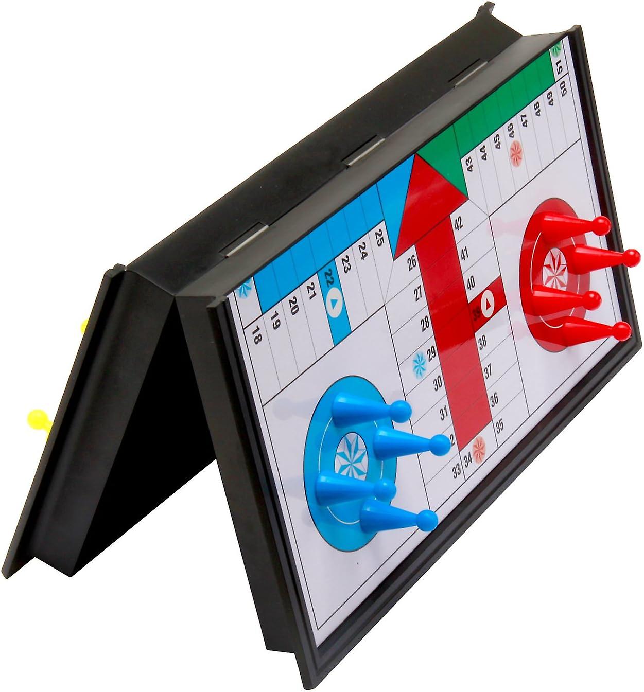 Amerous 10" Ludo Go Board Folding Travel Magnetic Ludo Set | Fruugo UK